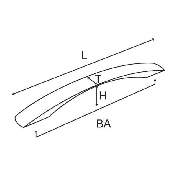 Curved 2 Cabinet Drawer Pull Handle – The Build Club